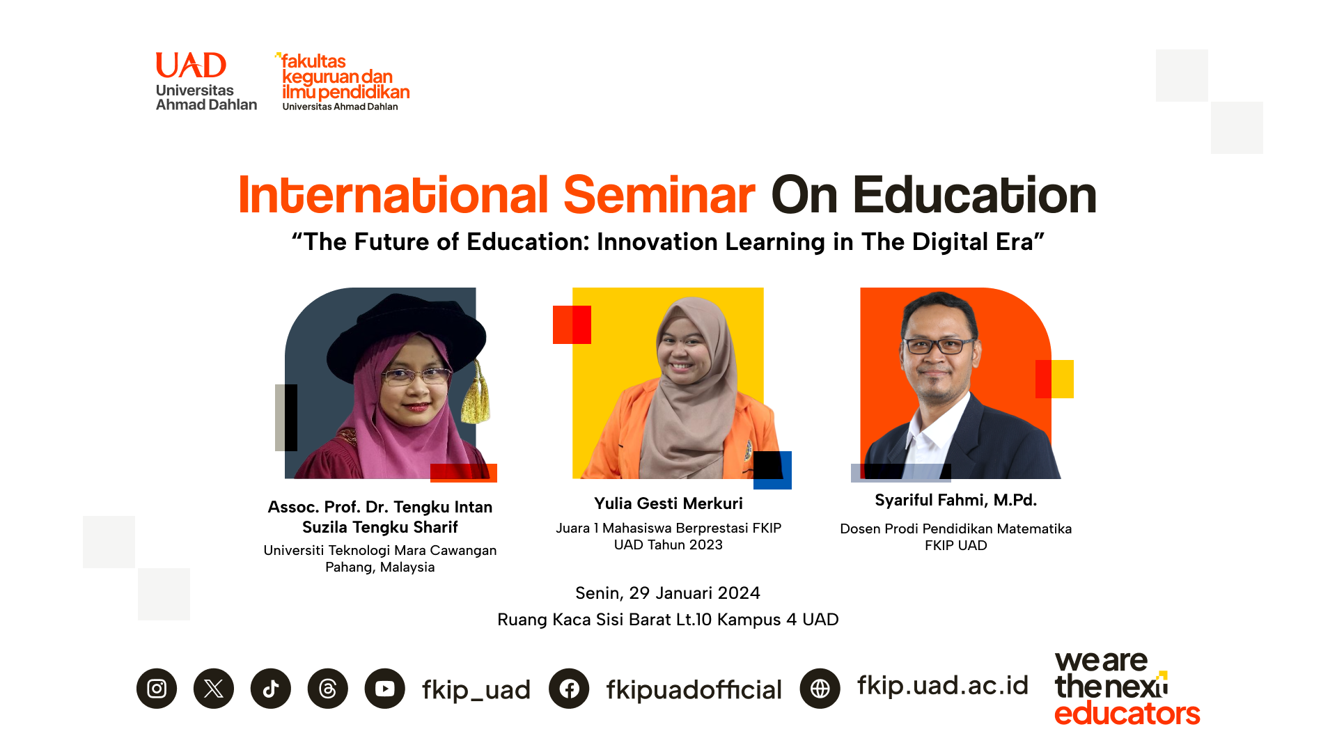 International Seminar on Education: Dosen PMat FKIP UAD Bahas Innovation Learning Futuristic