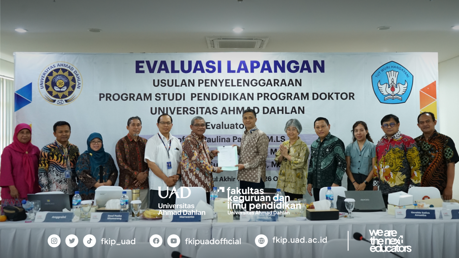 Evaluasi Lapangan Usulan Penyelenggaraan Program Studi Pendidikan Program Doktor di FKIP UAD
