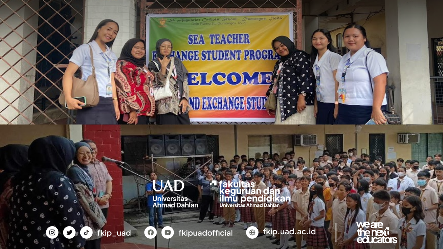 SEA Teacher: 3 Mahasiswa FKIP Tukar Budaya ke Iloilo, Filipina - FKIP UAD